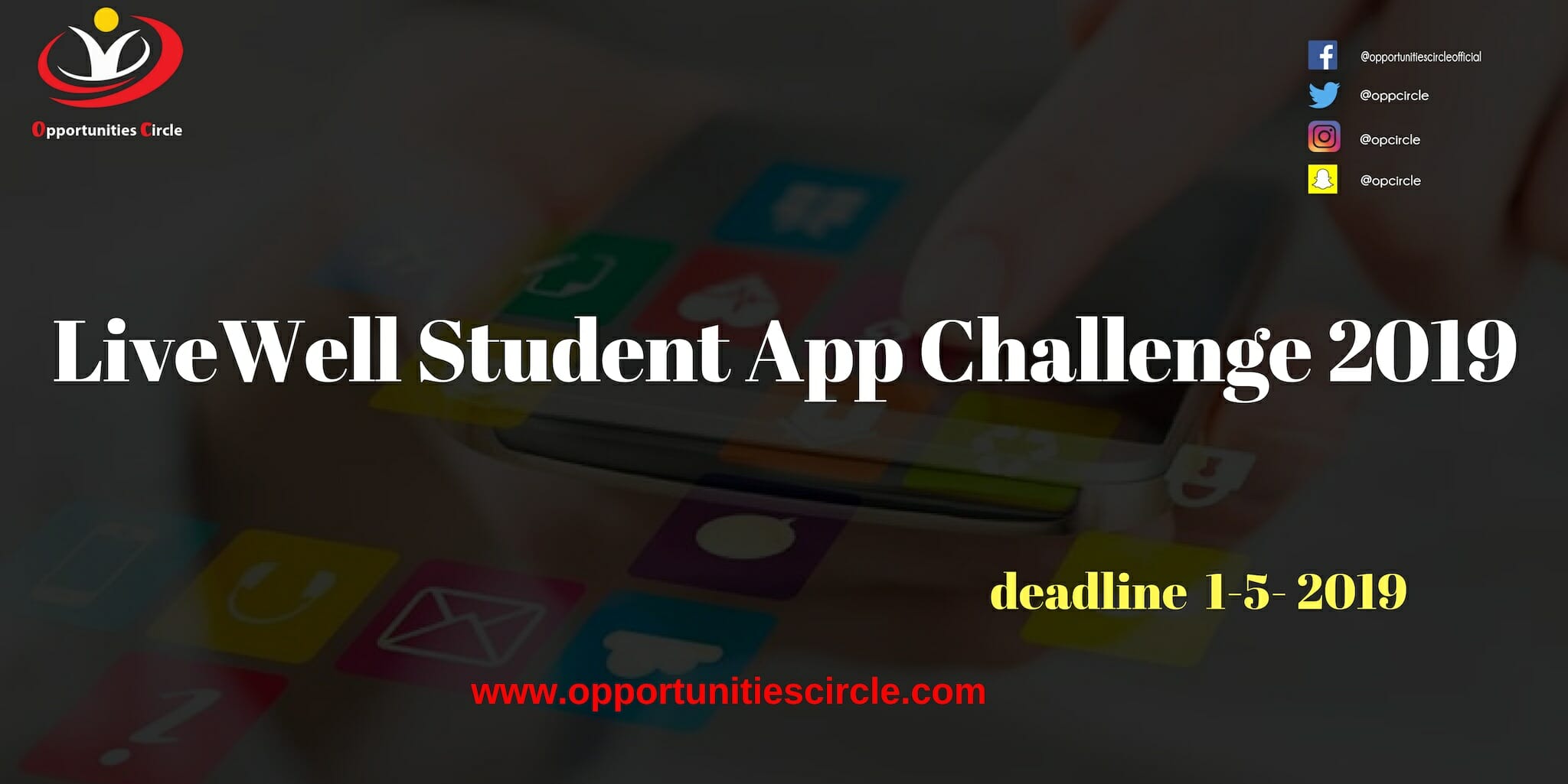 LiveWell Student App Challenge 2019 - Opportunities Circle