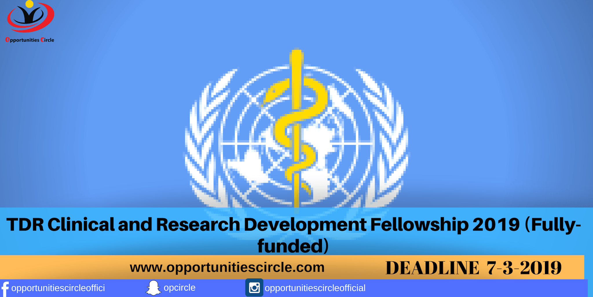 TDR Clinical and Research Development Fellowship 2019 (Fully-funded ...