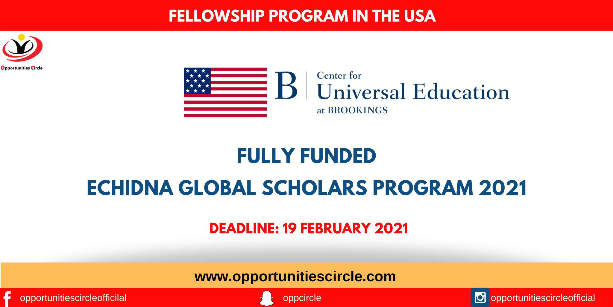 Fully Funded Echidna Global Scholars Program 2021 - Opportunities Circle