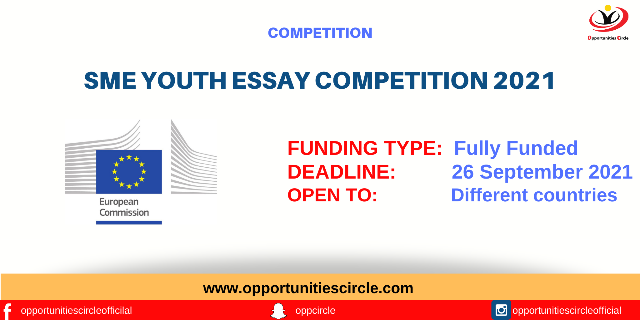 SME Youth Essay Competition 2021 - Opportunities Circle