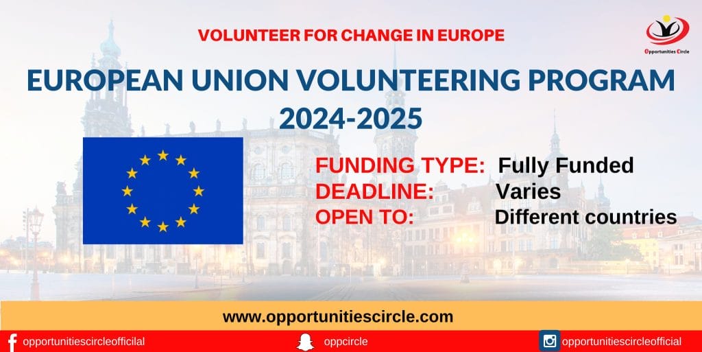 European Union Volunteering Program 2024-2025 | Fully Funded ...