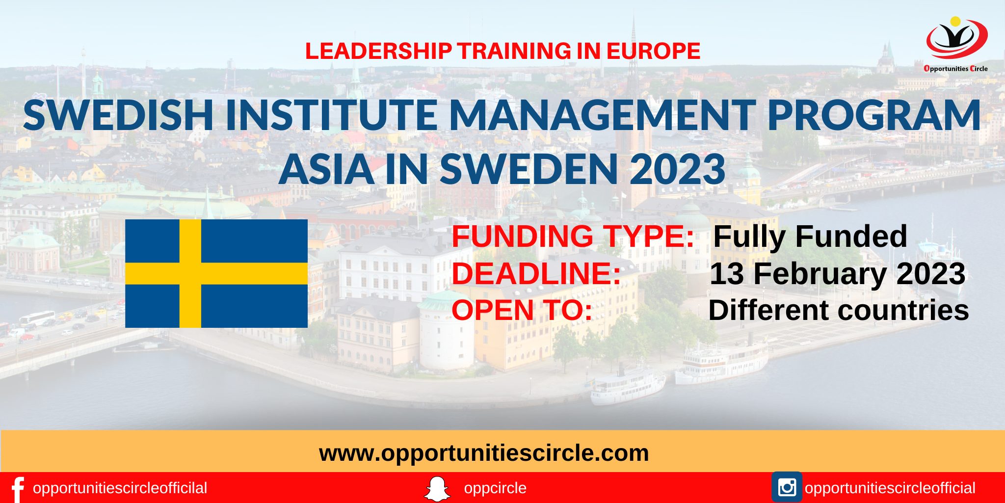 Swedish Institute Management Program Asia in Sweden 2023 | Fully Funded ...
