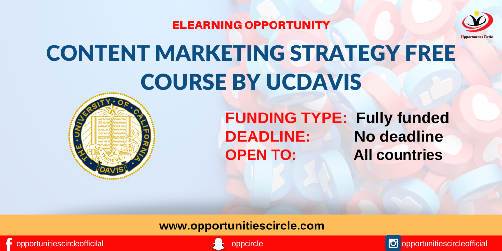 Content Marketing Strategy Free Course by UC Davis 2024 - Opportunities ...
