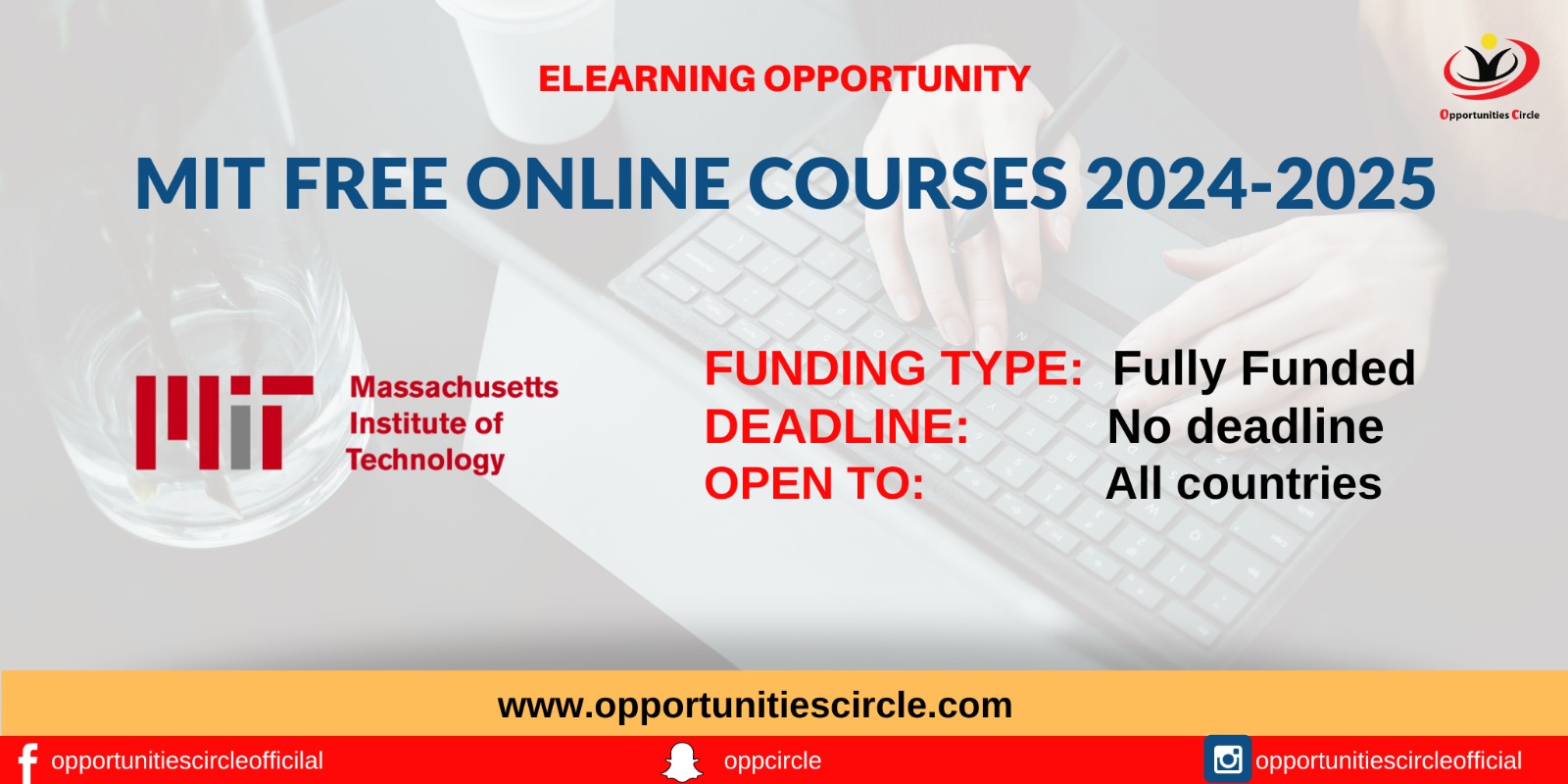 MIT Free Online Courses 2025 | Learn From Home - Opportunities Circle