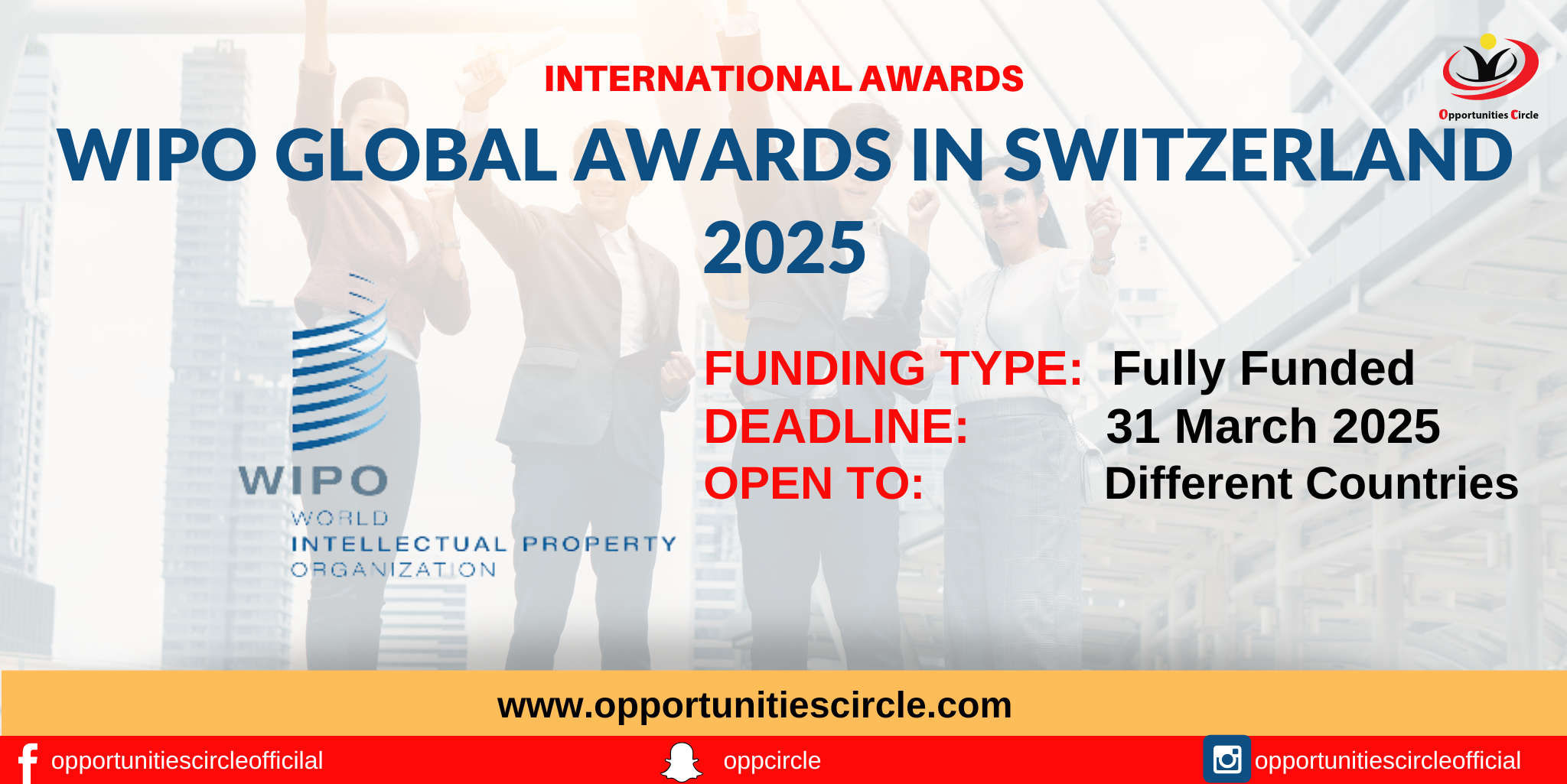 WIPO Global Awards in Switzerland 2025 - Opportunities Circle