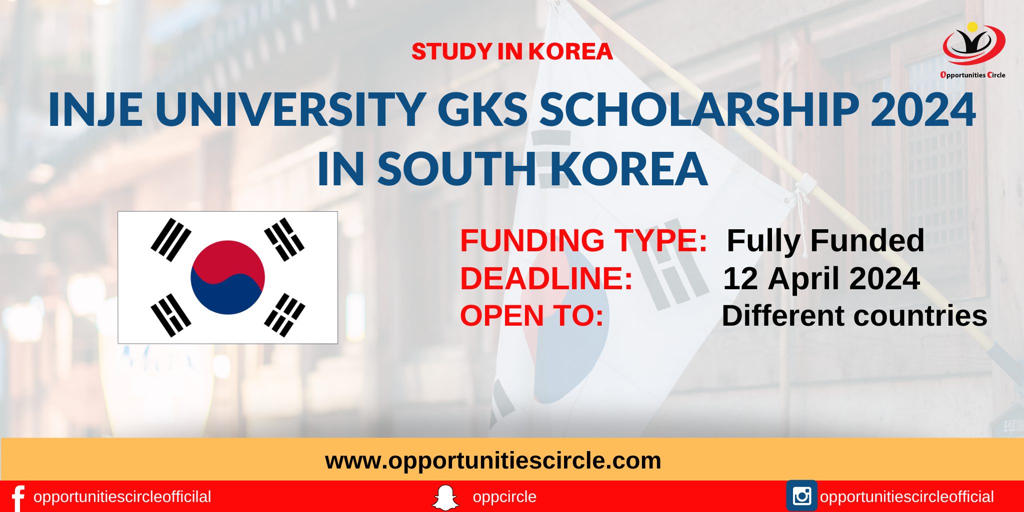 Inje University GKS Scholarship 2024 in South Korea | Fully Funded ...