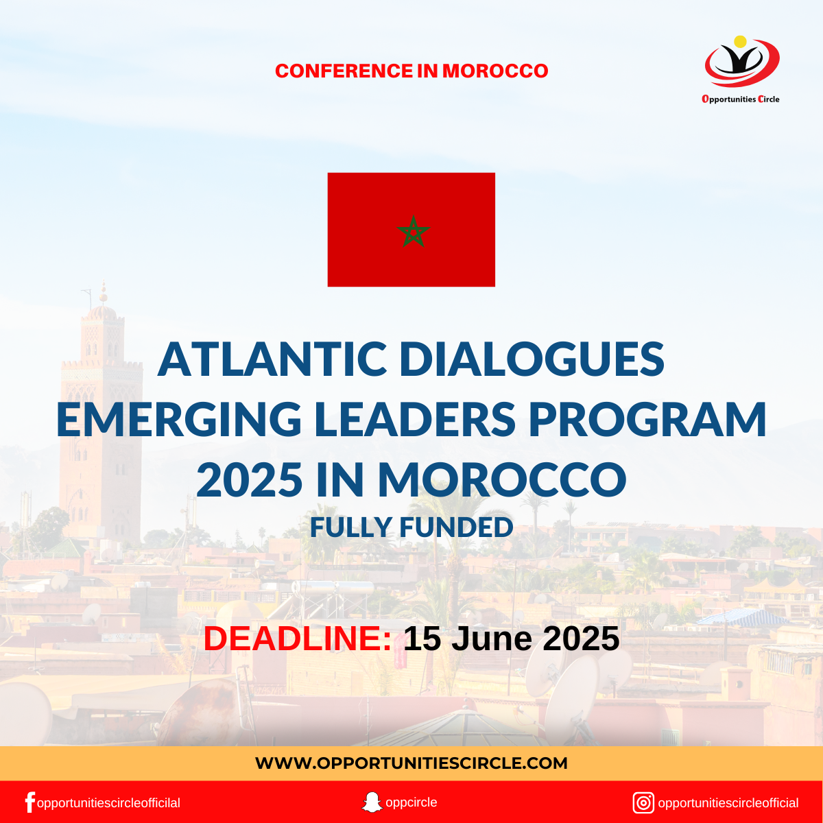 Atlantic Dialogues Emerging Leaders Program 2025 in Morocco - Opportunities Circle
