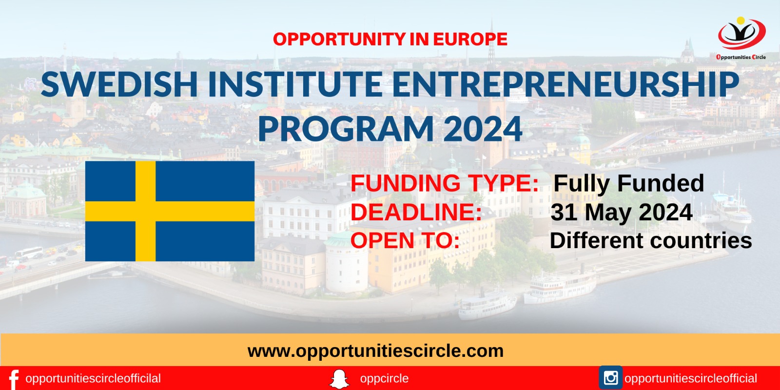 Swedish Institute Entrepreneurship Program 2024 | Fully Funded trip to ...