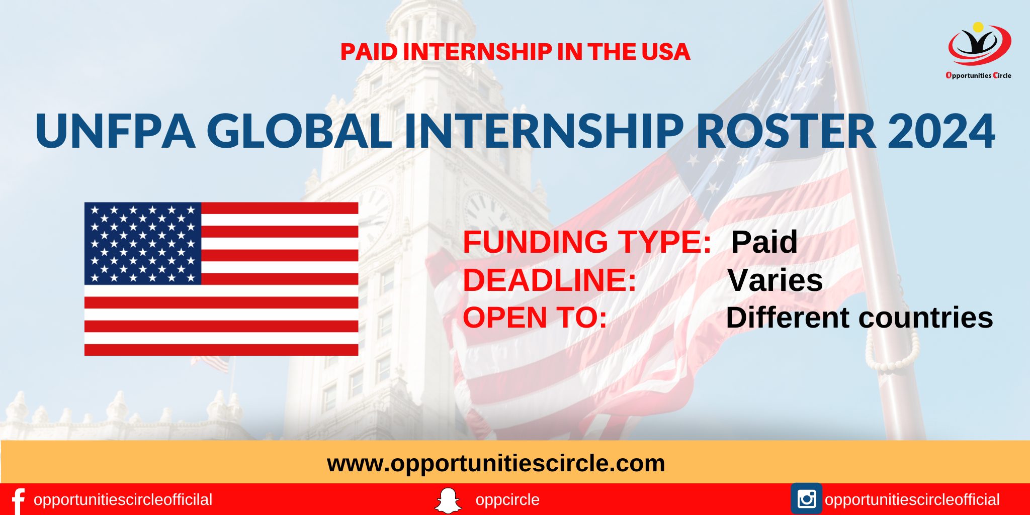 UNFPA Global Internship Roster 2024 | Paid Internship - Opportunities ...