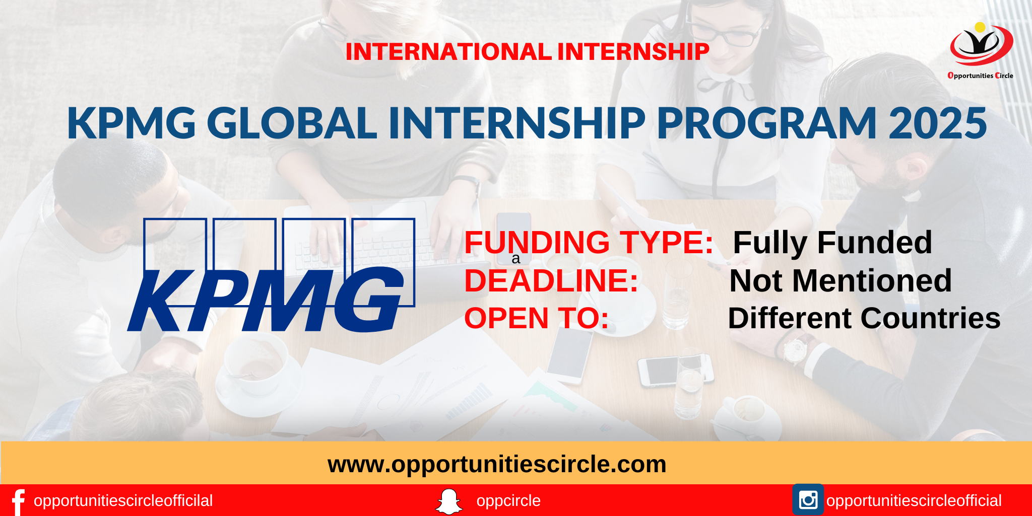 KPMG Global Internship Program 2025 | GIP 2025 - Opportunities Circle