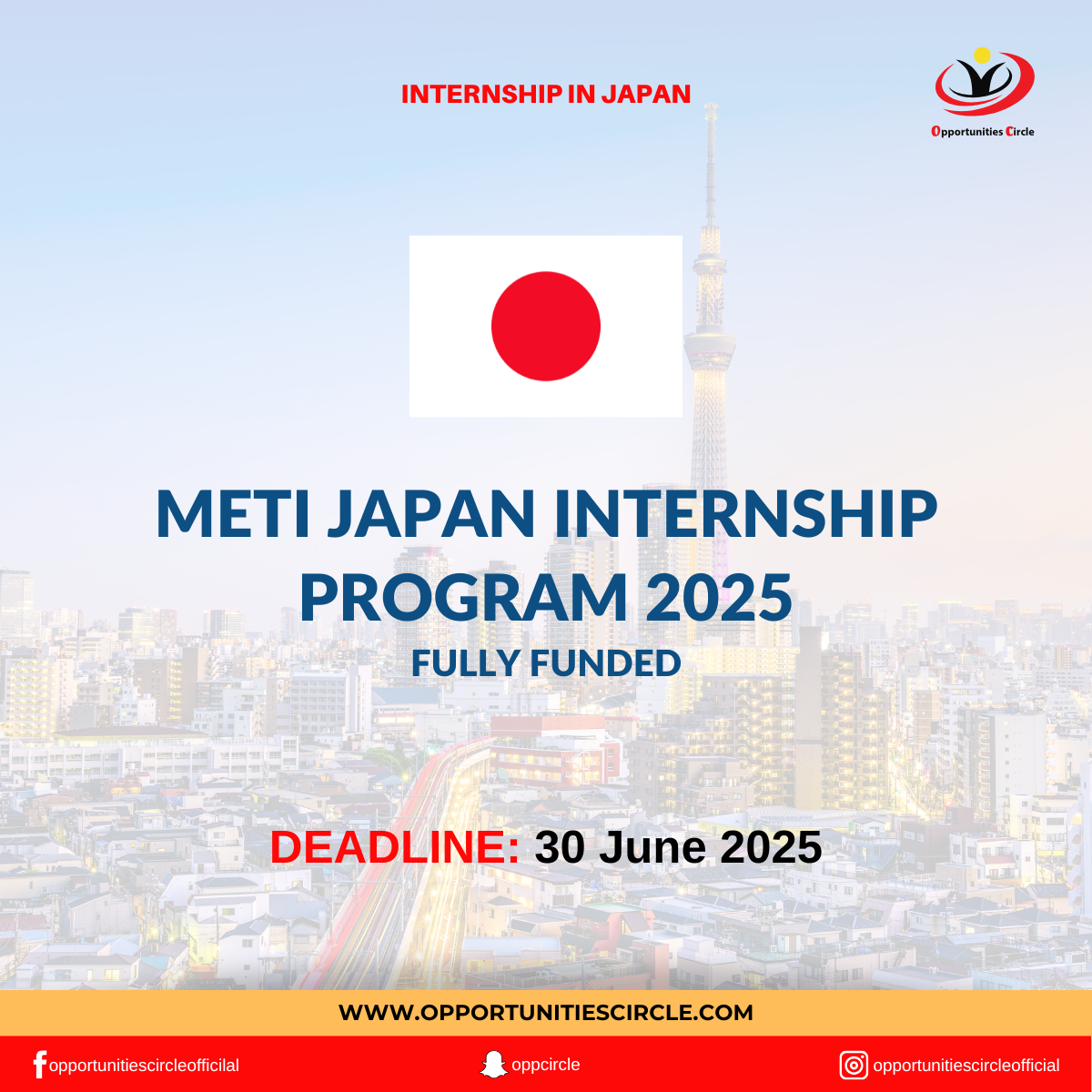 METI Japan Internship Program 2025 | Fully Funded - Opportunities Circle