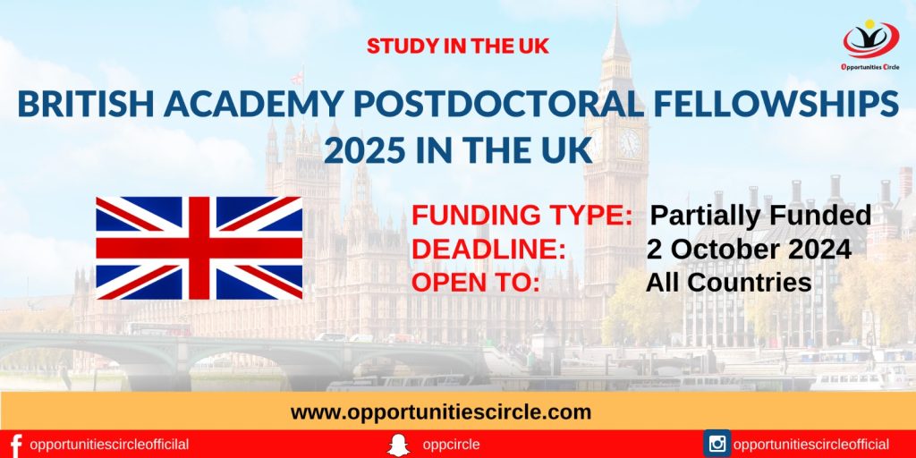 British Academy Postdoctoral Fellowships 2025 In Uk Opportunities Circle