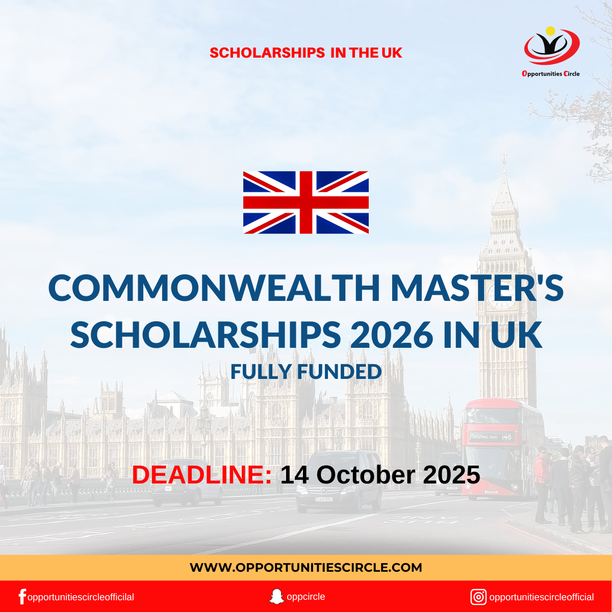 Commonwealth Master's Scholarships 2026 in UK | Fully Funded ...