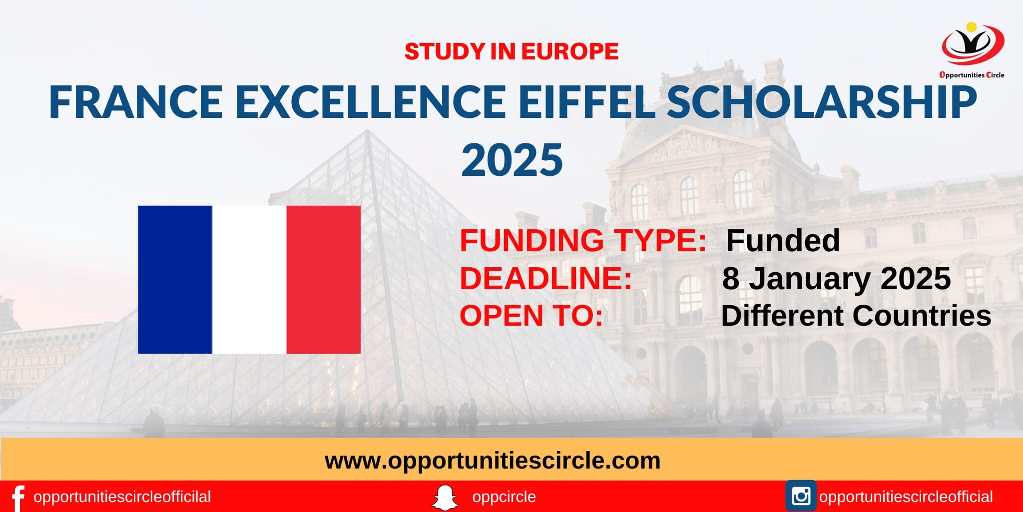France Excellence Eiffel Scholarship 2025 | Study in Europe ...