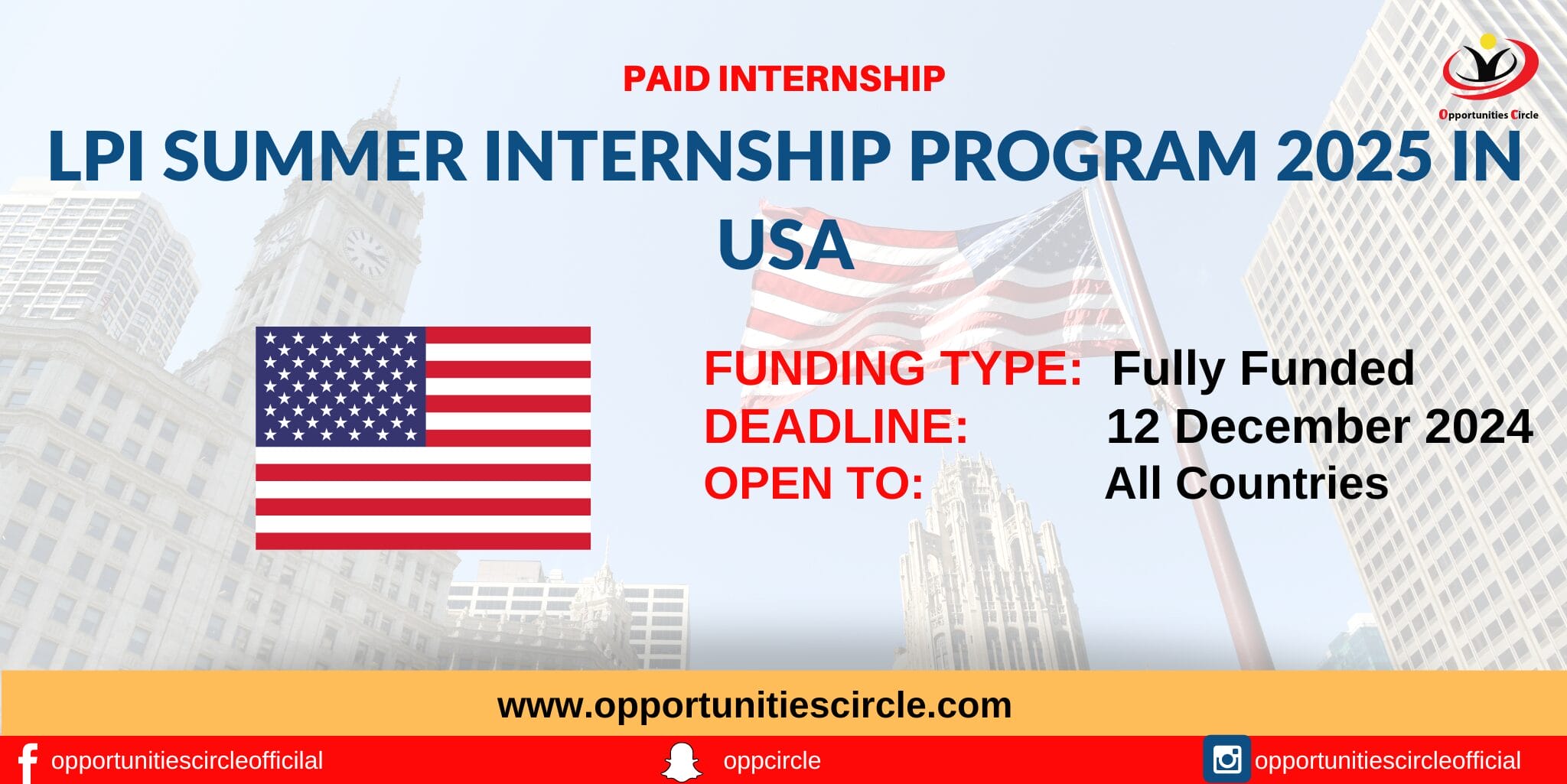 LPI Summer Internship Program 2025 in USA | Fully Funded ...