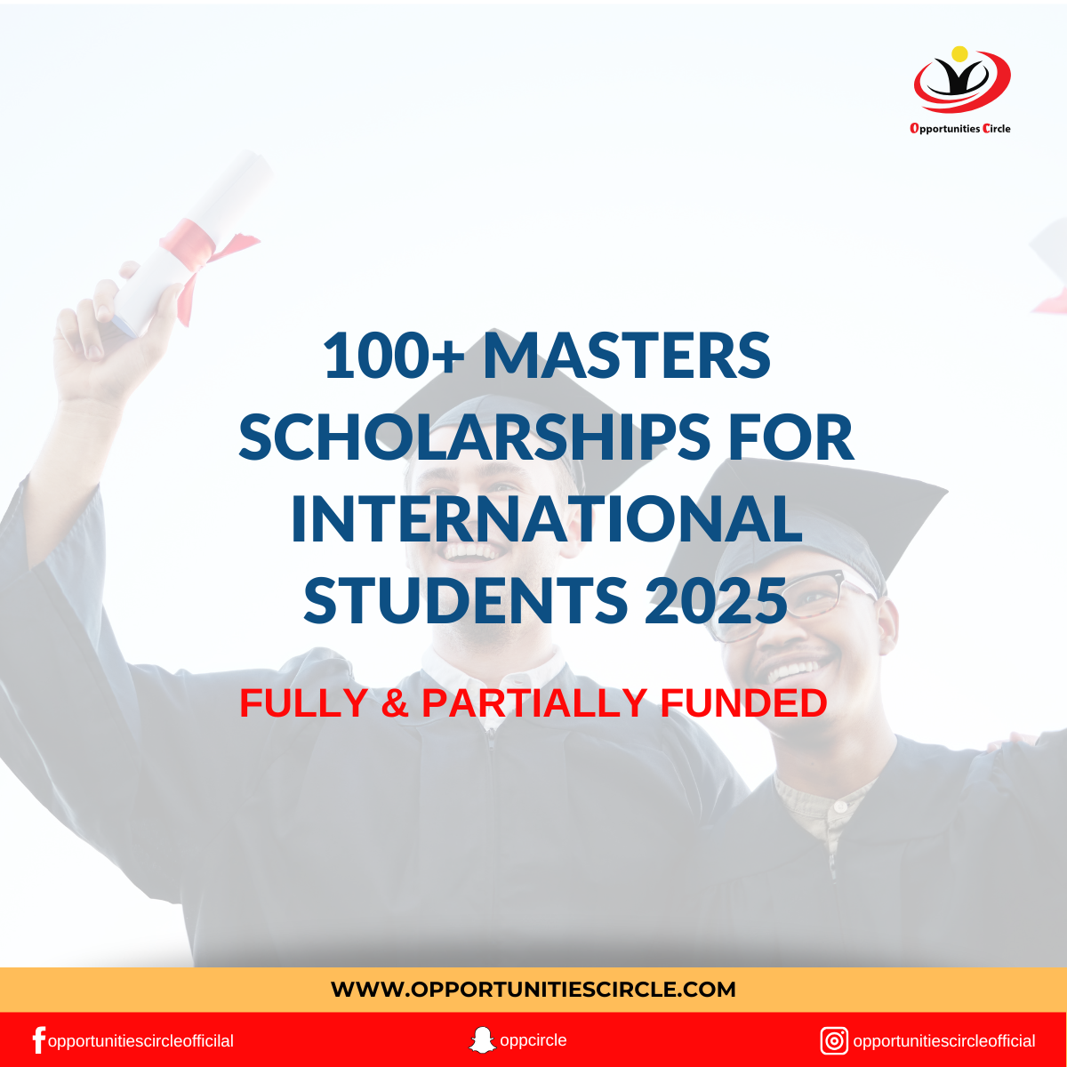 100+ Masters Scholarships for International Students 2025 - Opportunities Circle