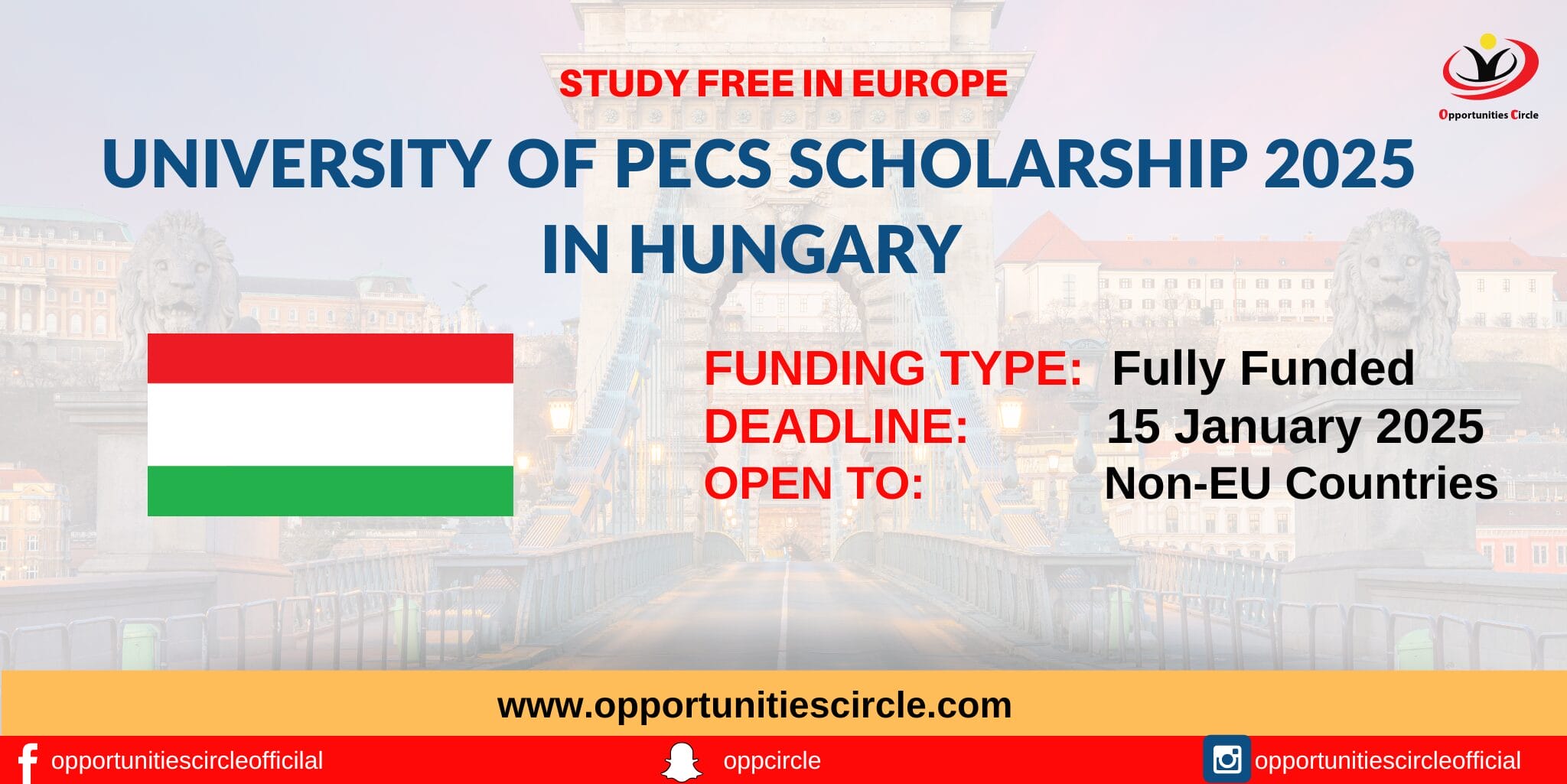 University of Pecs Scholarship 2025 in Hungary | Stipendium Hungaricum ...