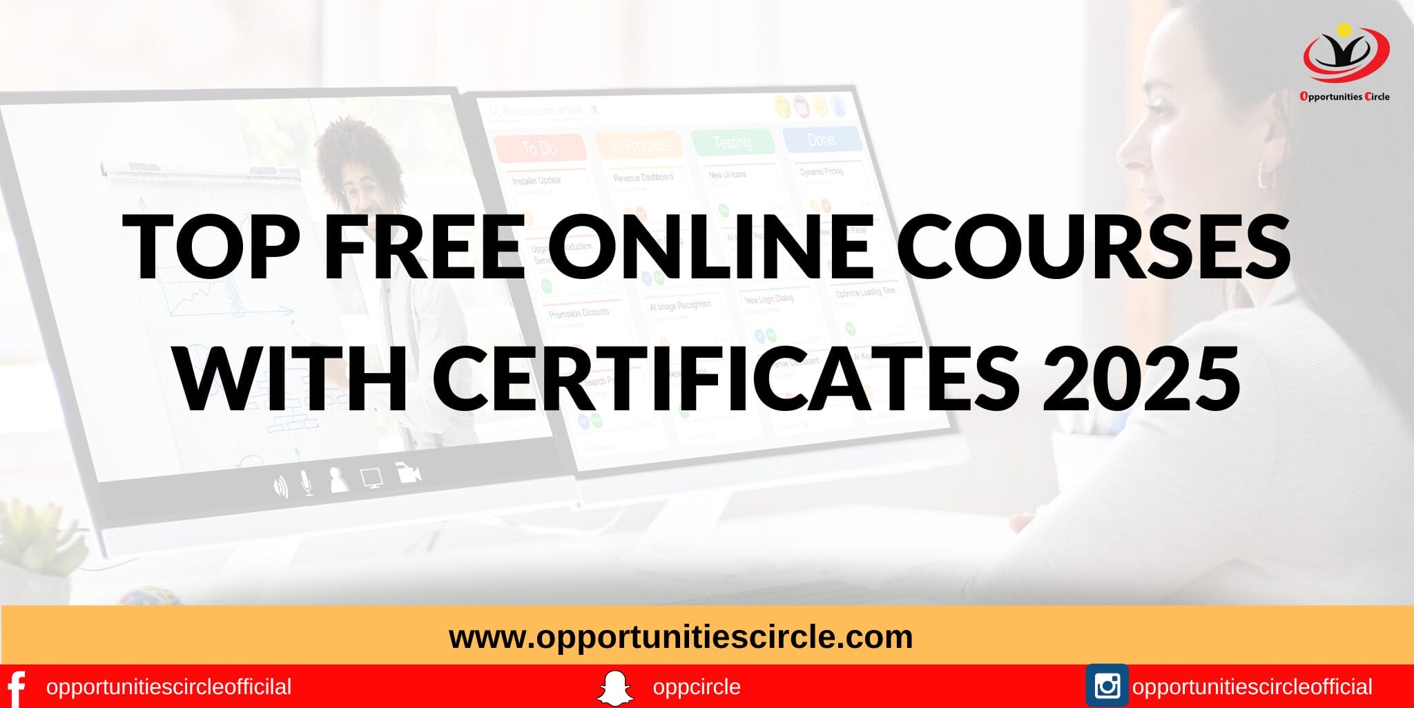 100+ Best Free Online Courses With Certificates 2025 - Opportunities Circle