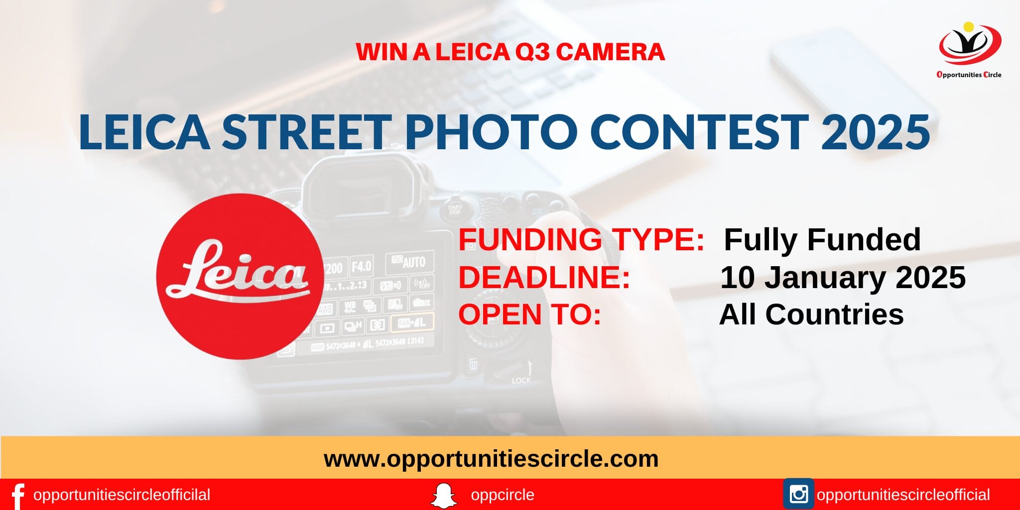 Leica Street Photo Contest 2025 | Chance to Win a Leica Q3 Camera ...