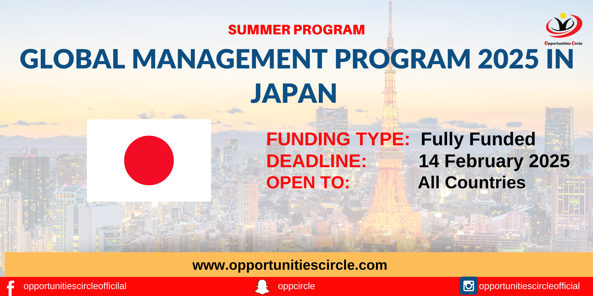 Global Management Program 2025 in Japan | Fully Funded - Opportunities ...