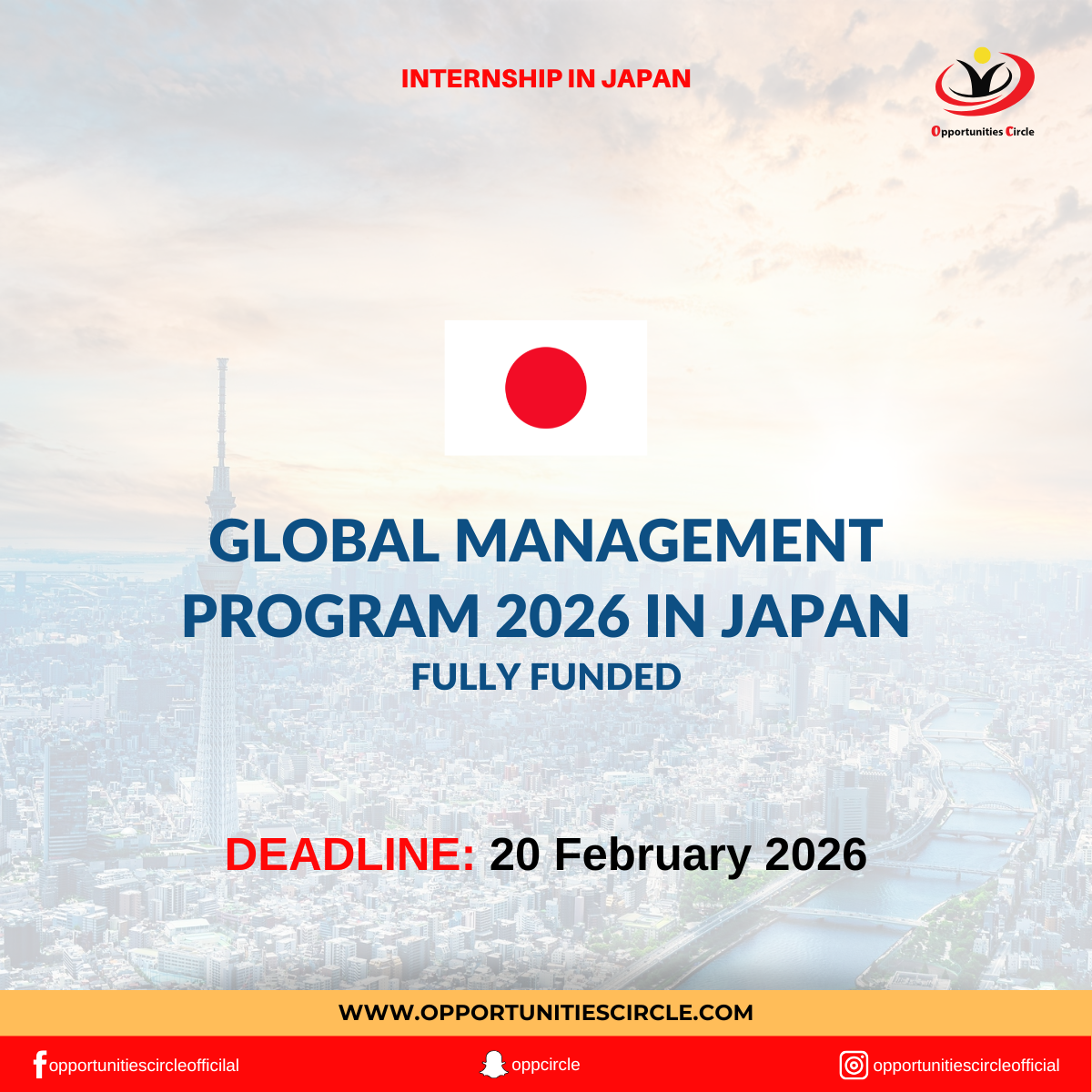 Global Management Program 2026 in Japan | Fully Funded - Opportunities Circle