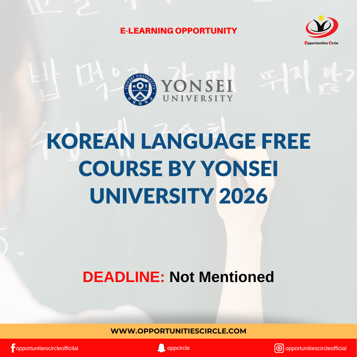 Korean Language Free Course by Yonsei University 2026 - Opportunities ...