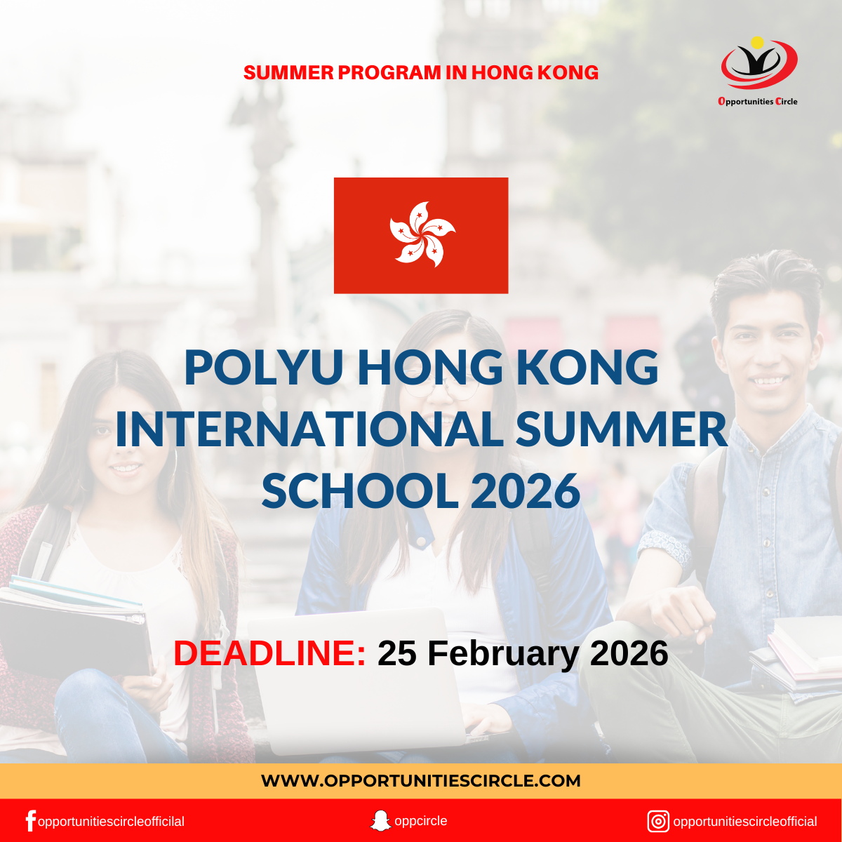 PolyU Hong Kong International Summer School 2026 - Opportunities Circle