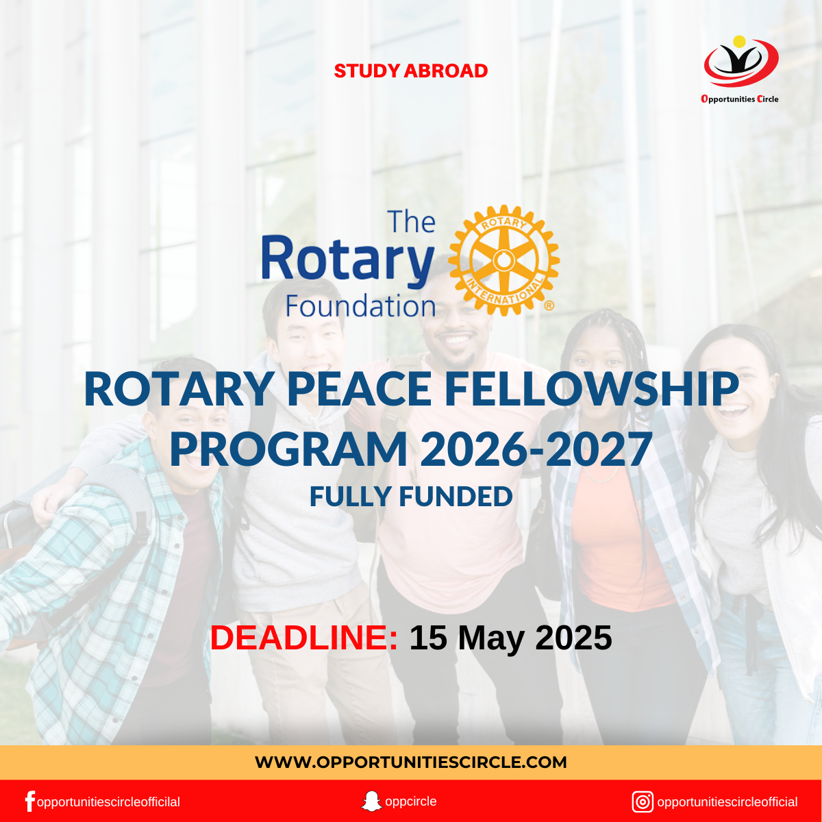 Rotary Peace Fellowship Program 2026-2027 | Fully Funded ...