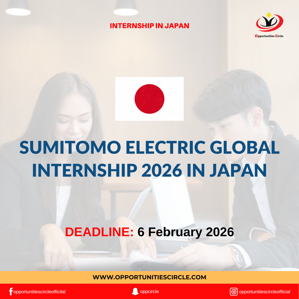 Sumitomo Electric Global Internship 2026 in Japan | Fully Funded ...