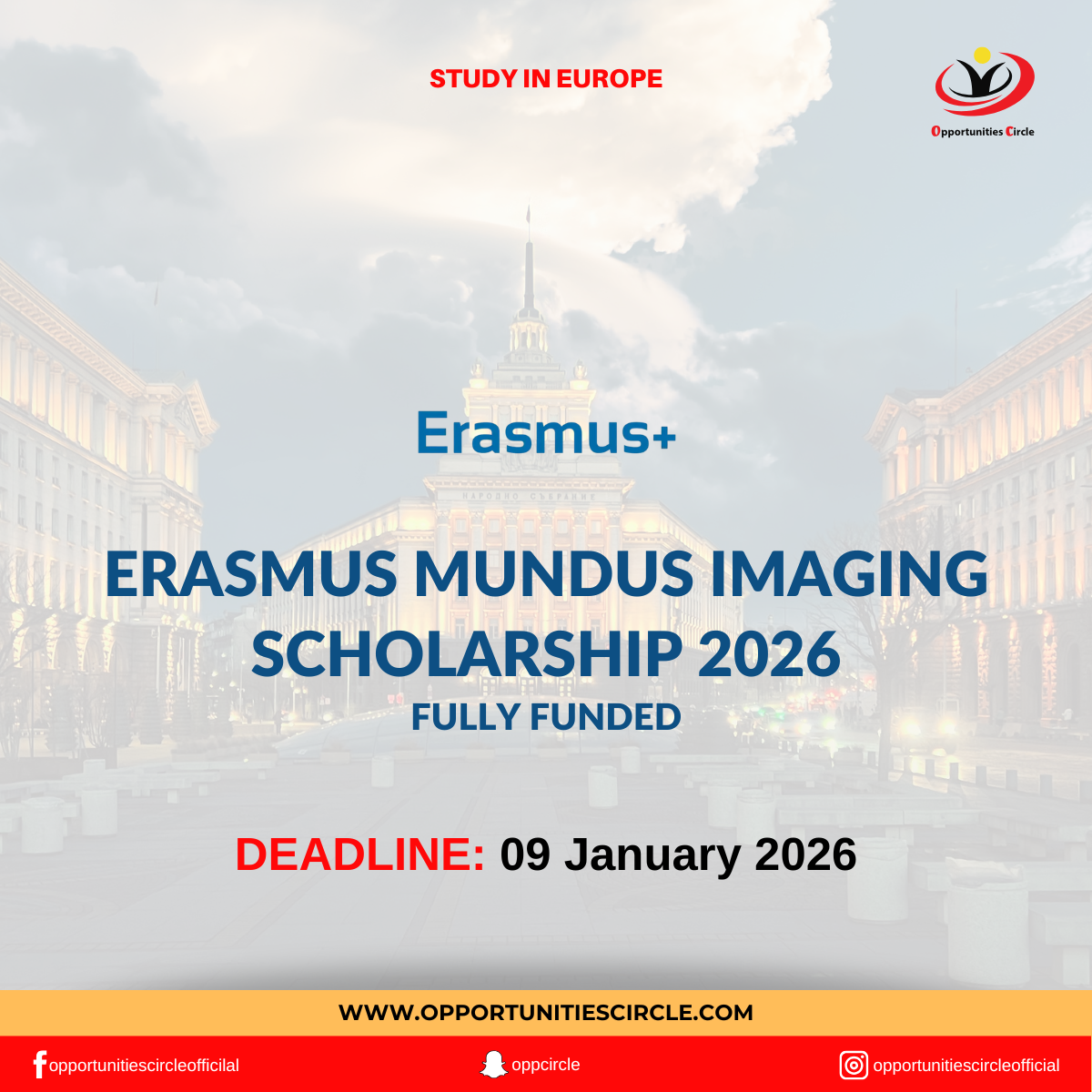 Erasmus Mundus Imaging Scholarship 2026 | Fully Funded - Opportunities ...