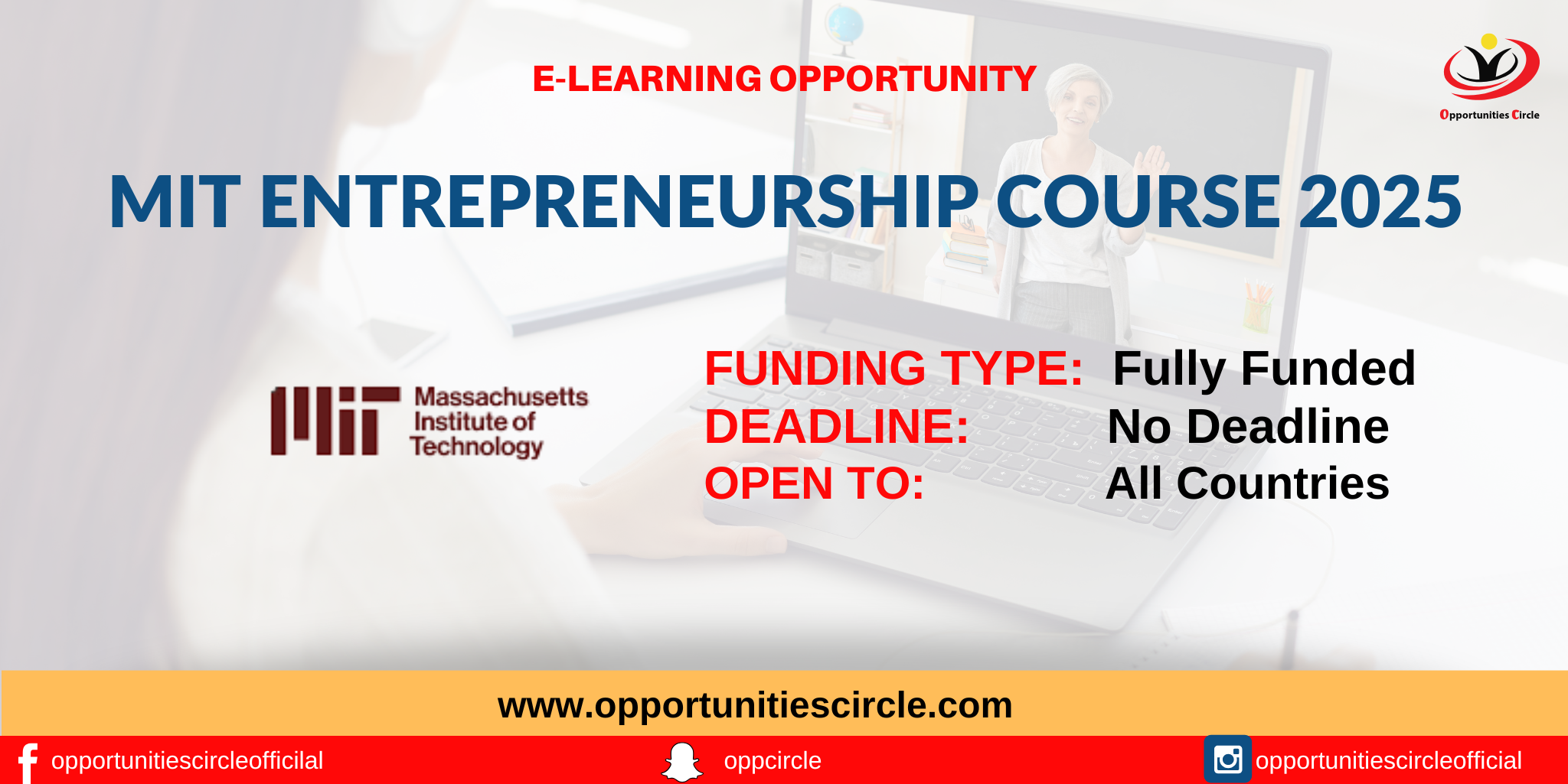 MIT Entrepreneurship Course 2025 - Opportunities Circle