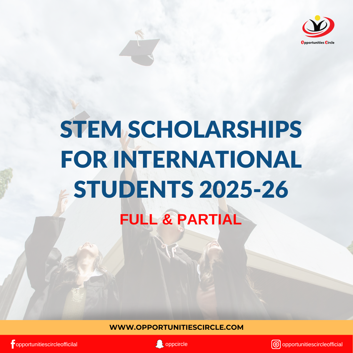 STEM Scholarships for International Students 2025-26 - Opportunities Circle