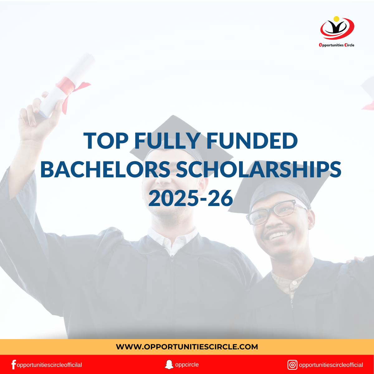Top Fully Funded Bachelors Scholarships 2025-26 - Opportunities Circle
