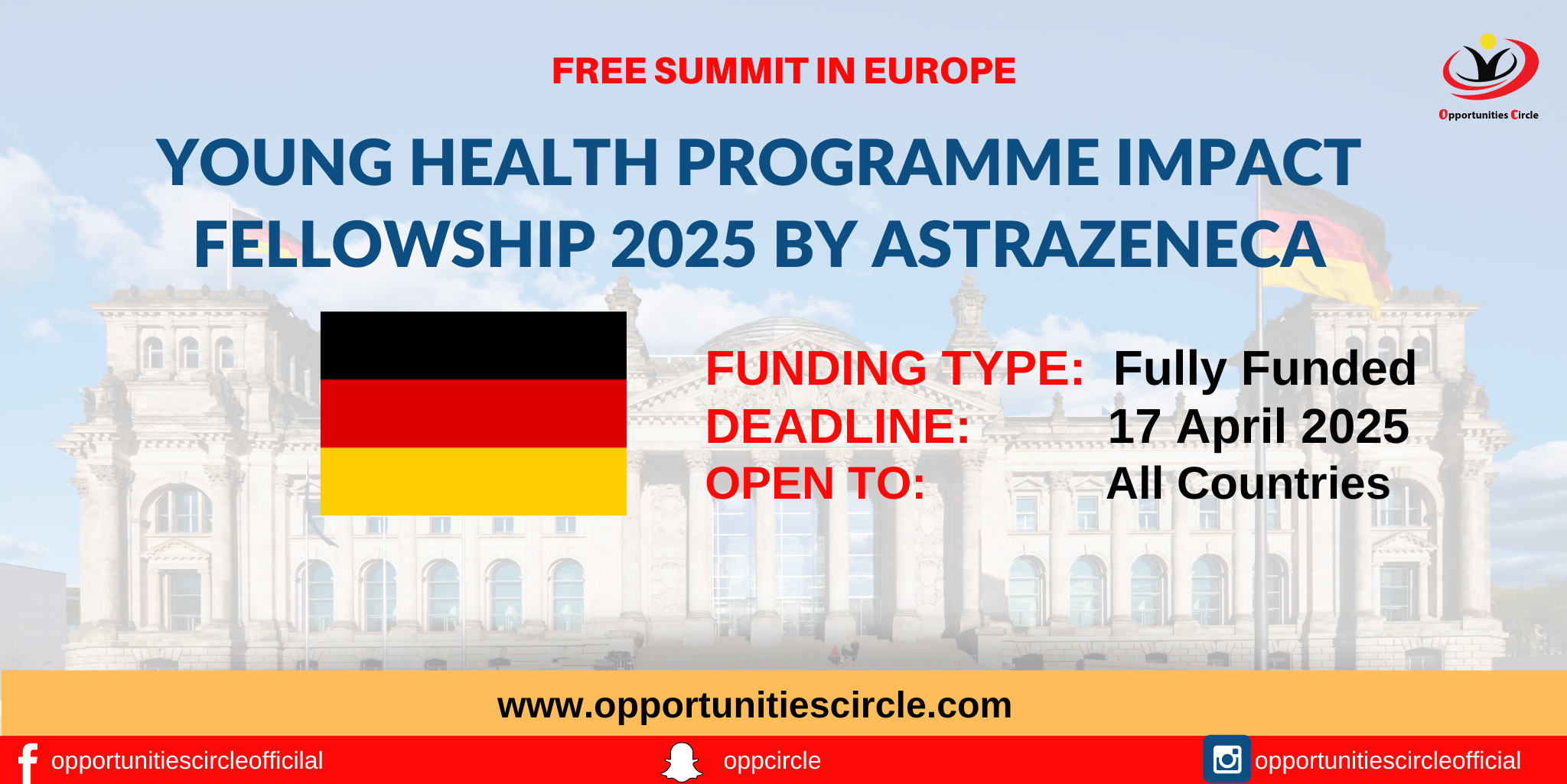 Young Health Programme Impact Fellowship 2025 by AstraZeneca | OYW Summit - Opportunities Circle