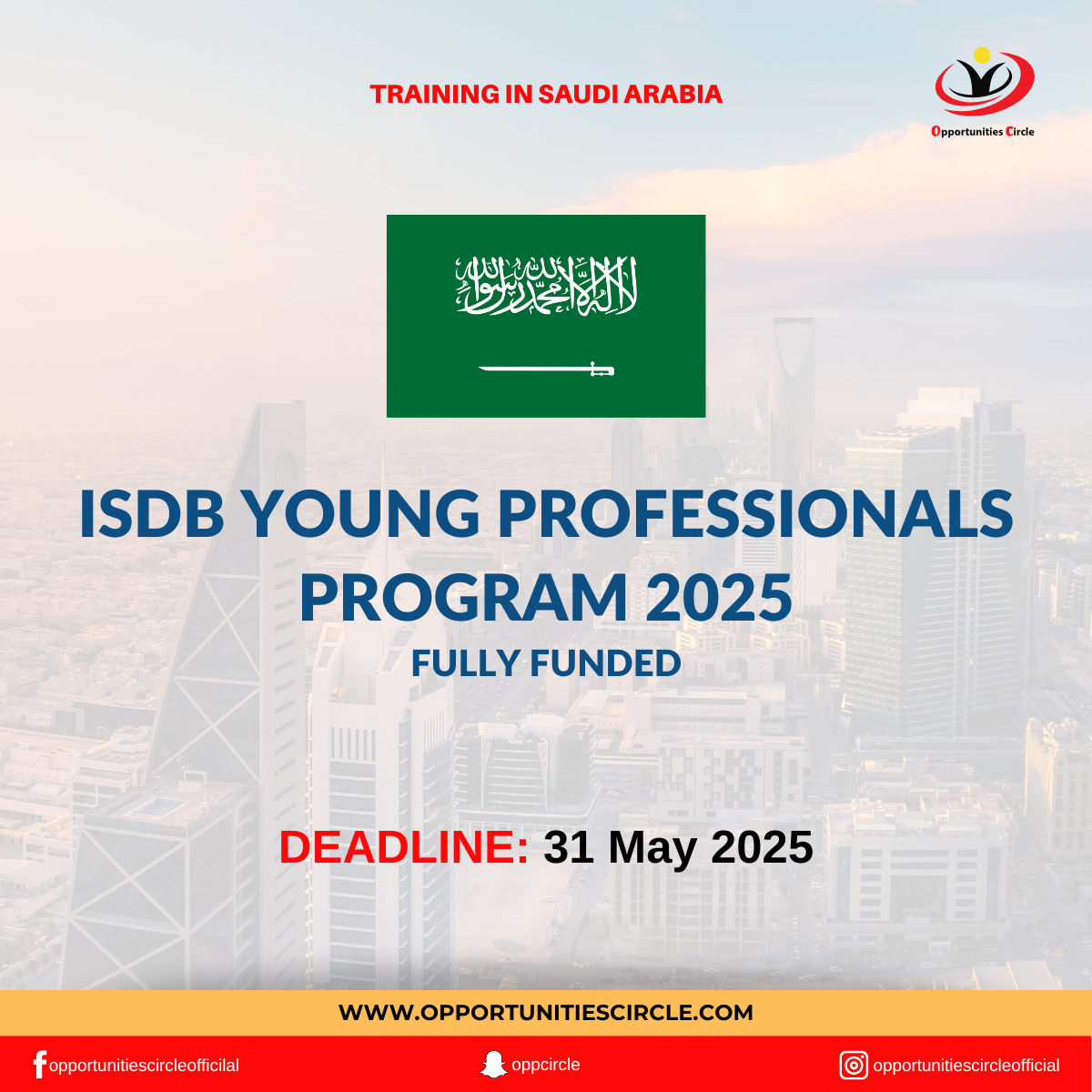 IsDB Young Professionals Program 2025 in Saudi Arabia - Opportunities ...
