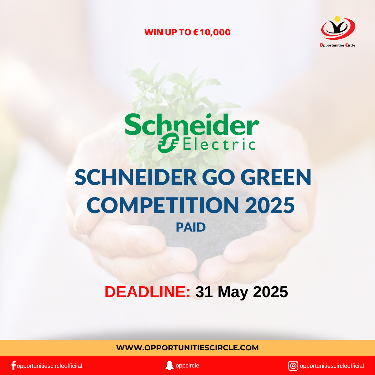Schneider Go Green Competition 2025 | Win up to €10,000 - Opportunities ...
