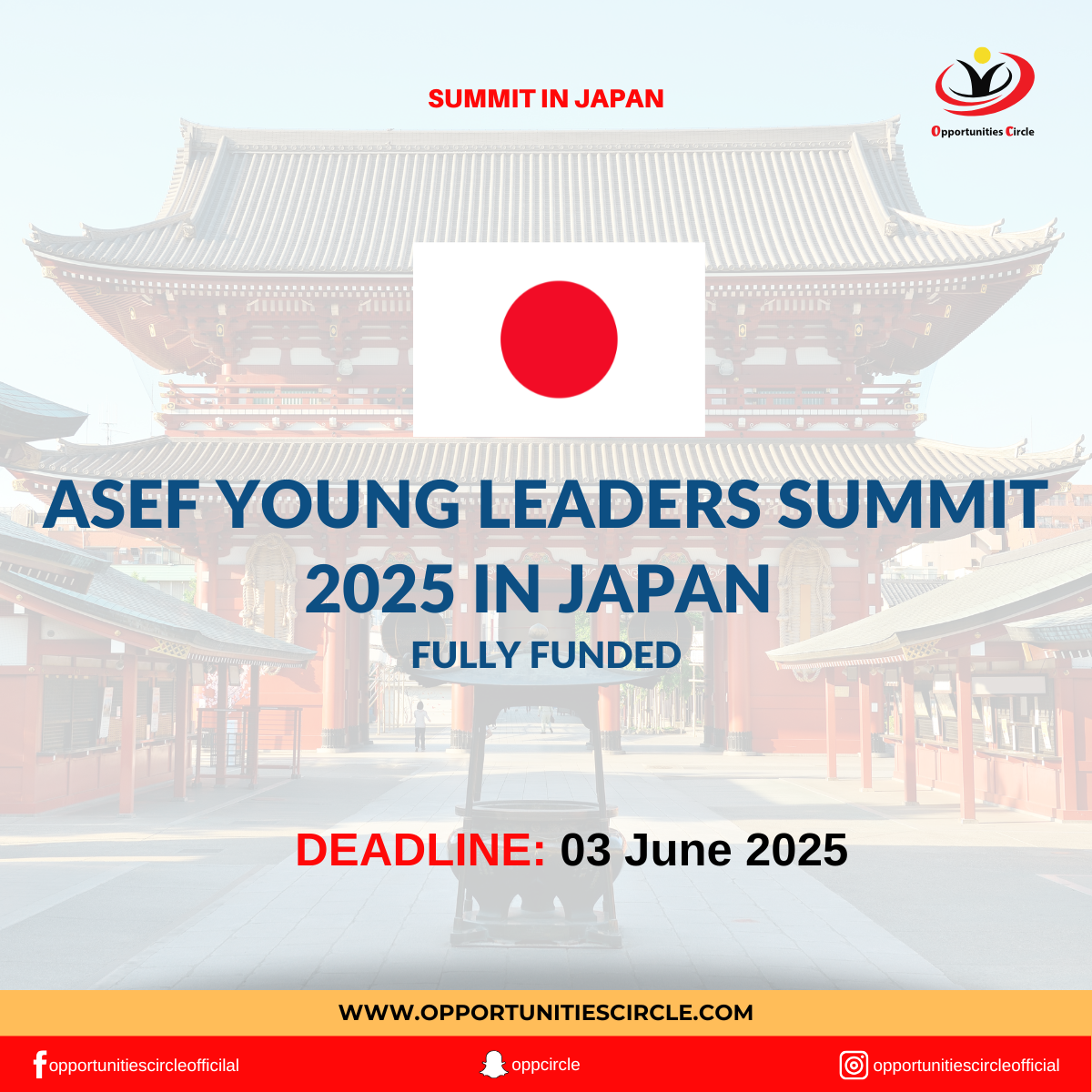 ASEF Young Leaders Summit 2025 | Fully Funded - Opportunities Circle