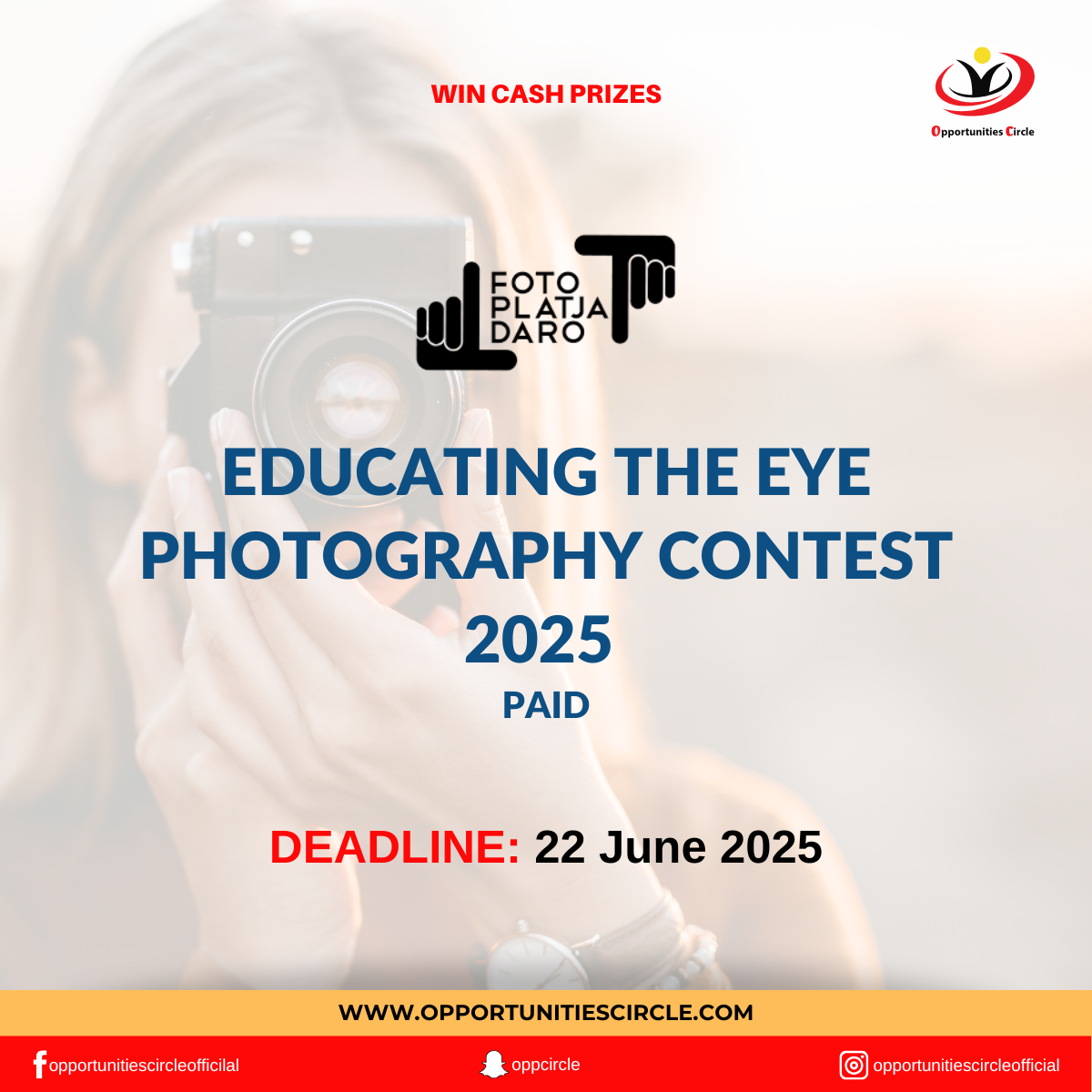 Educating the Eye Photography Contest 2025 | Win up to €5,000 ...