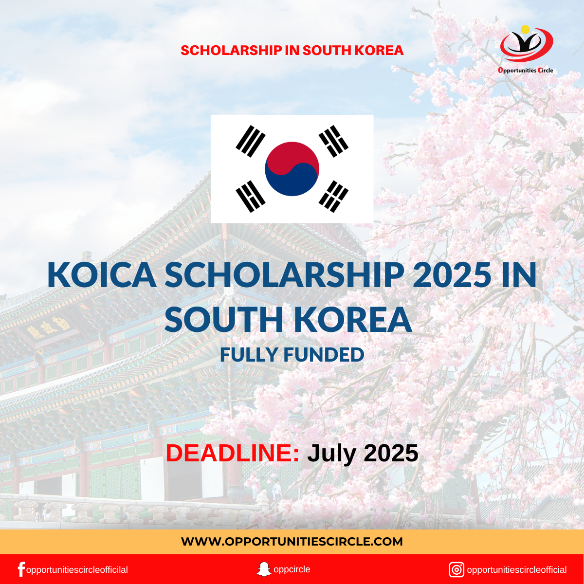 KOICA Scholarship 2025 in South Korea | Fully Funded - Opportunities Circle