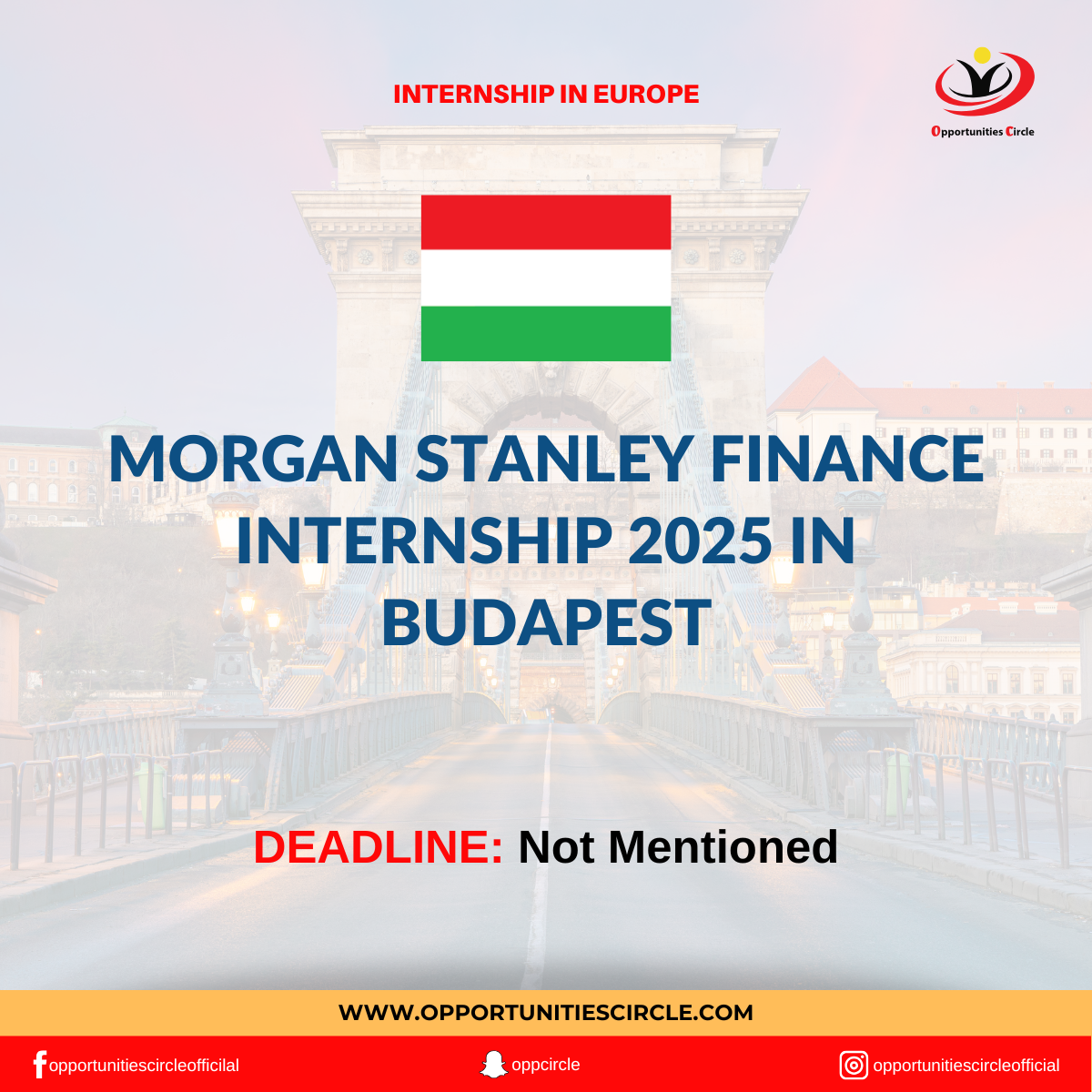 Morgan Stanley Finance Internship 2025 in Budapest - Opportunities Circle