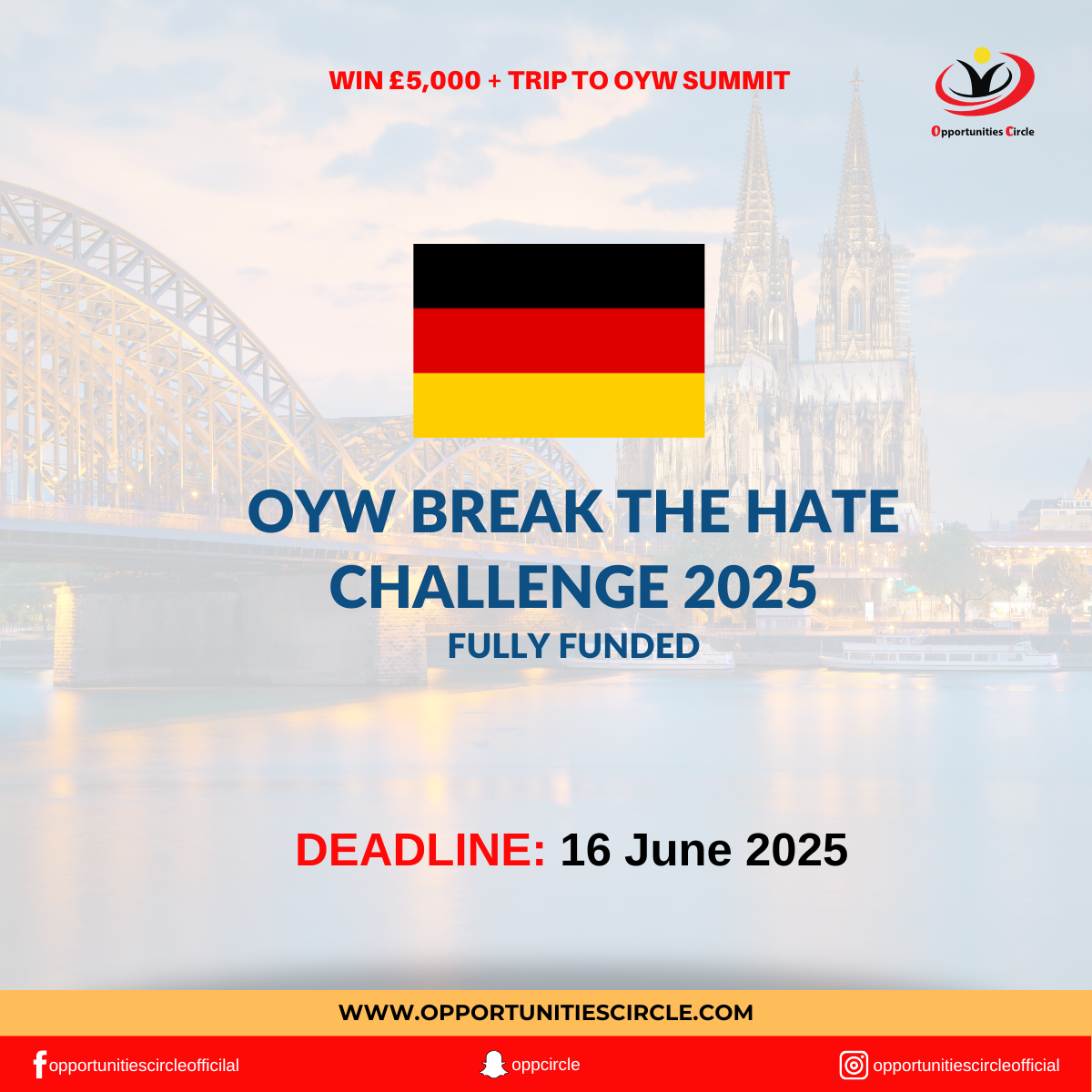 OYW Break the Hate Challenge 2025 | Win £5,000 + trip to OYW Summit ...