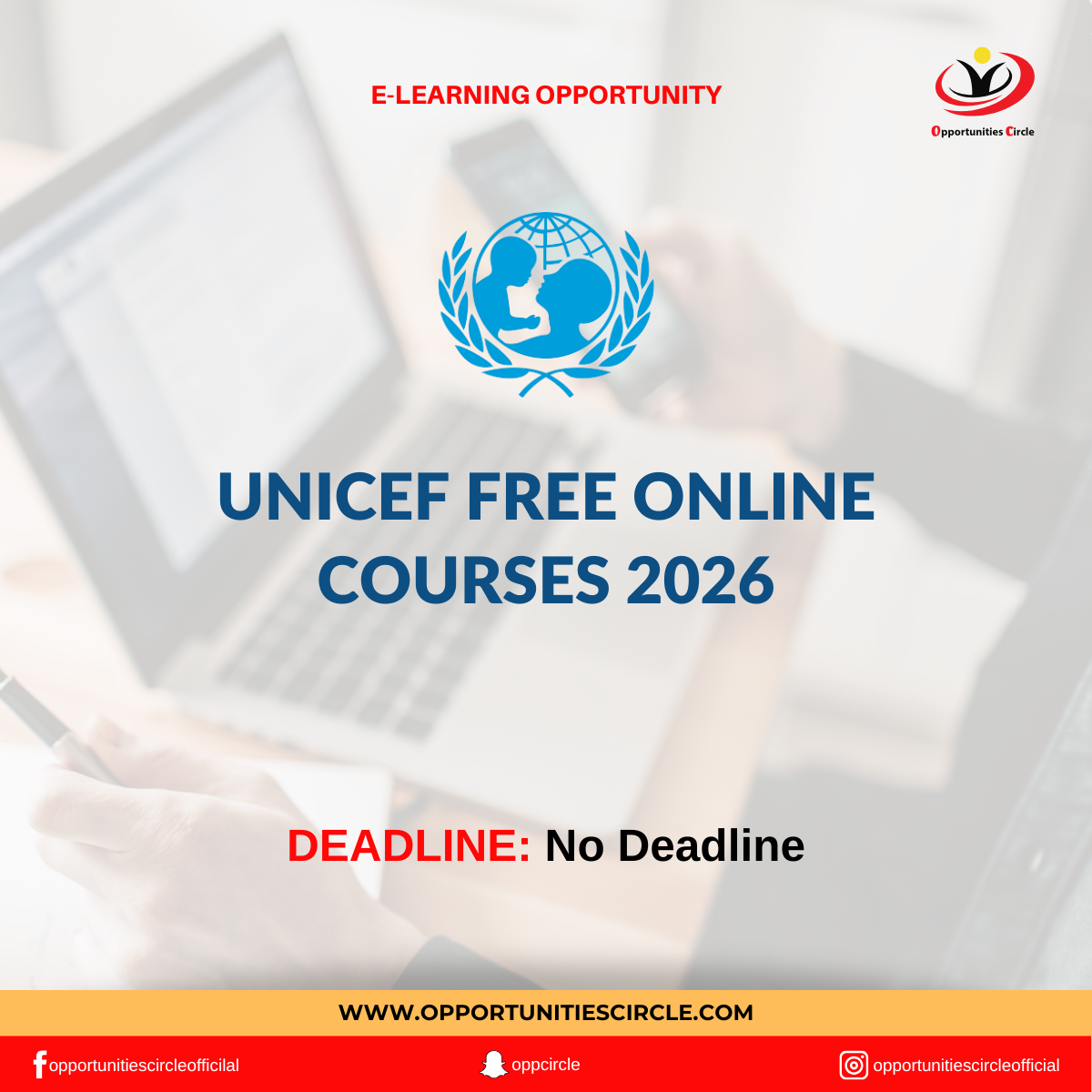 UNICEF Free Online Courses with Free Certificates 2026 - Opportunities ...