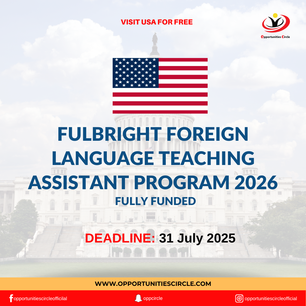 Fulbright Foreign Language Teaching Assistant Program 2026 in USA ...
