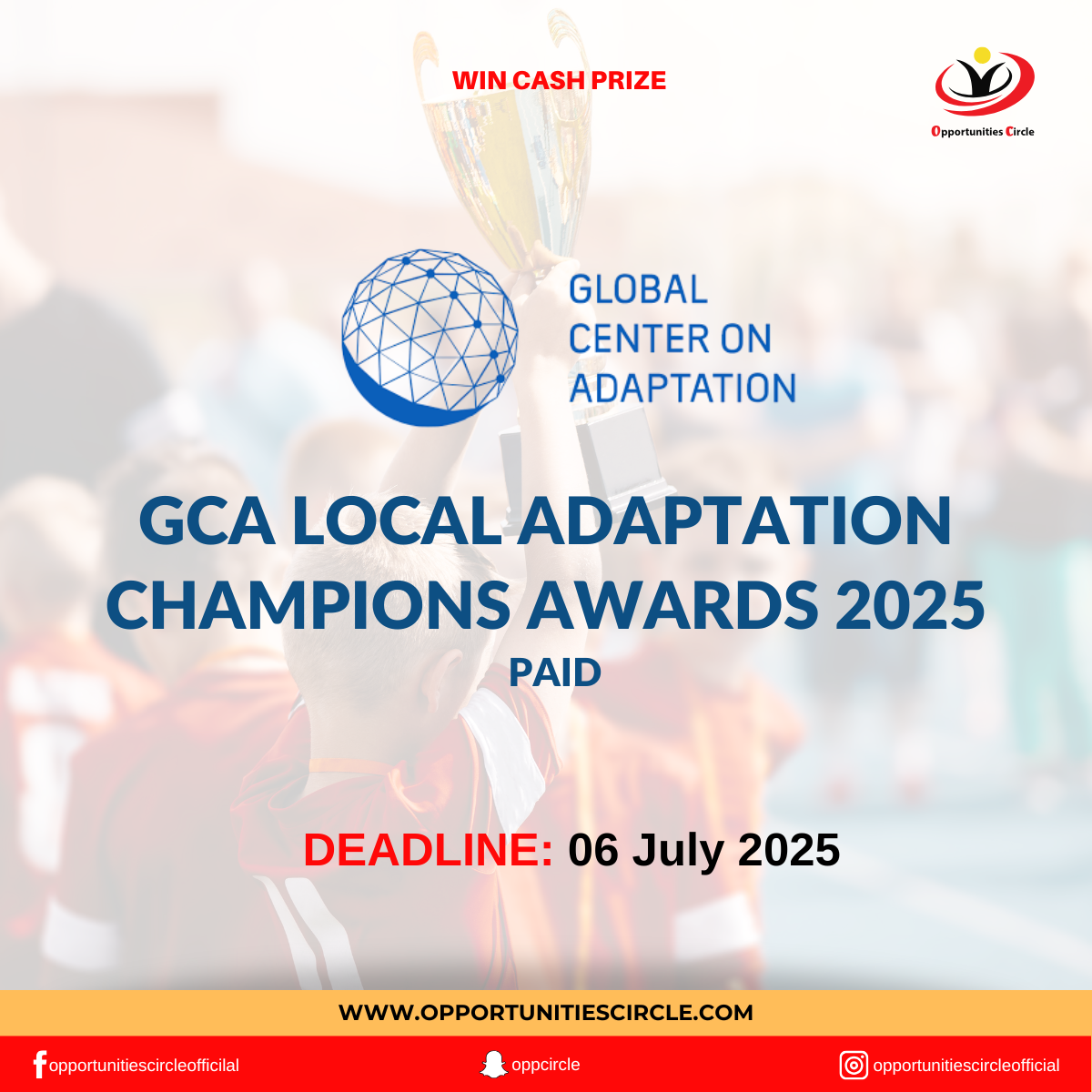 GCA Local Adaptation Champions Awards 2025 | Win Cash Prize - Opportunities Circle
