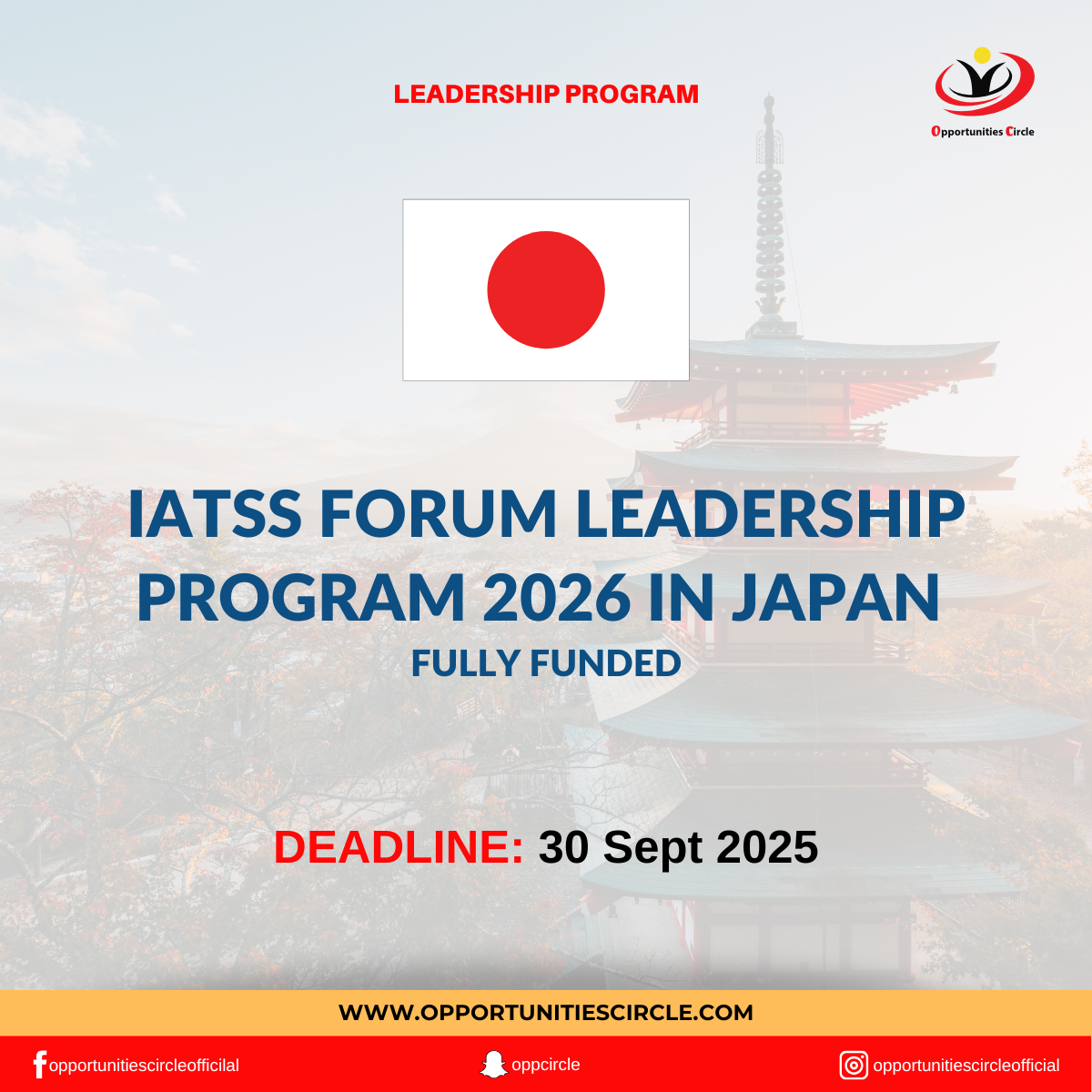 IATSS Forum Leadership Program 2026 in Japan | Fully Funded ...