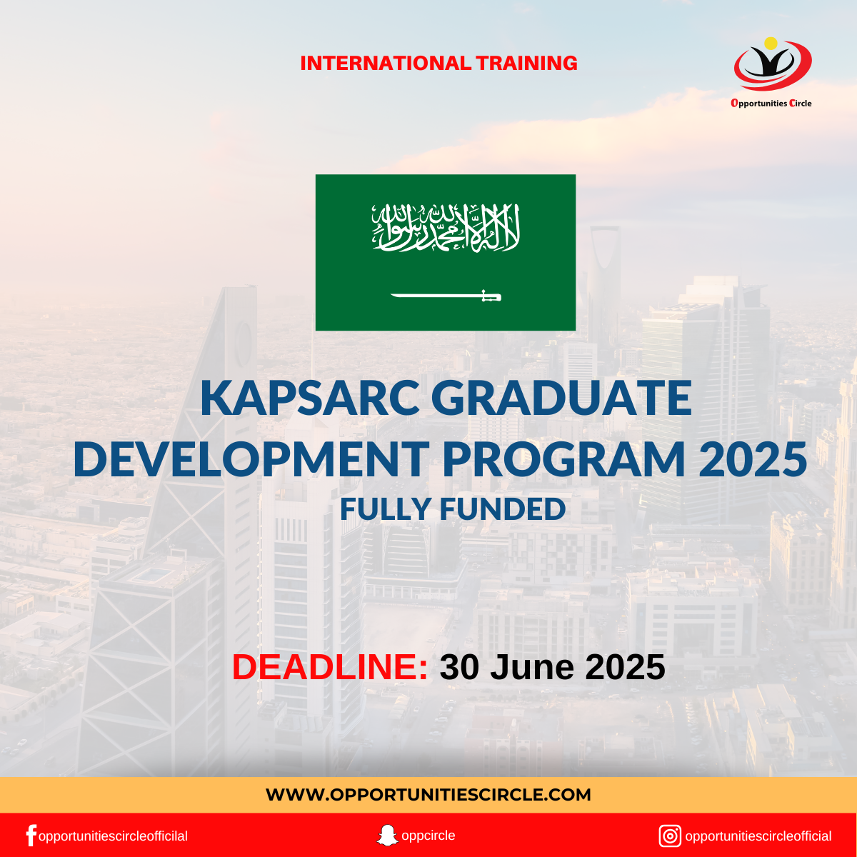 KAPSARC Graduate Development Program 2025 in Saudi Arabia | Fully ...