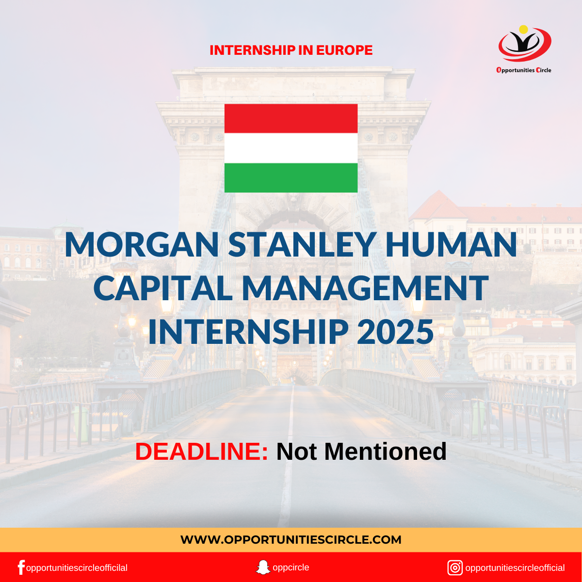 Morgan Stanley Human Capital Management Internship 2025 - Opportunities ...