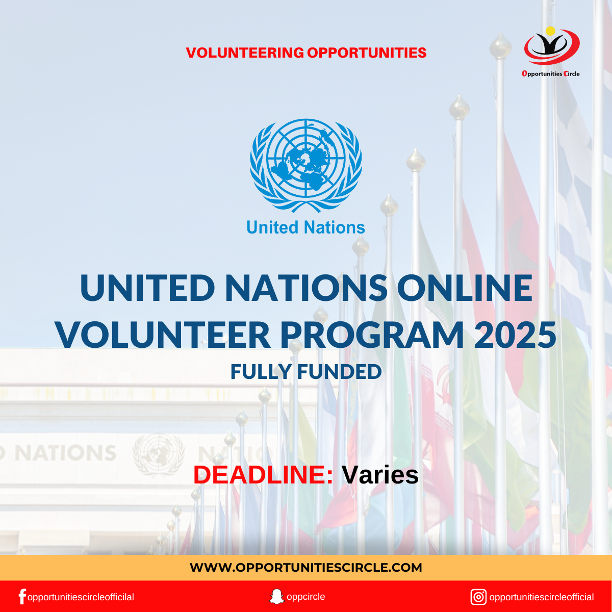 United Nations Online Volunteer Program 2025 - Opportunities Circle
