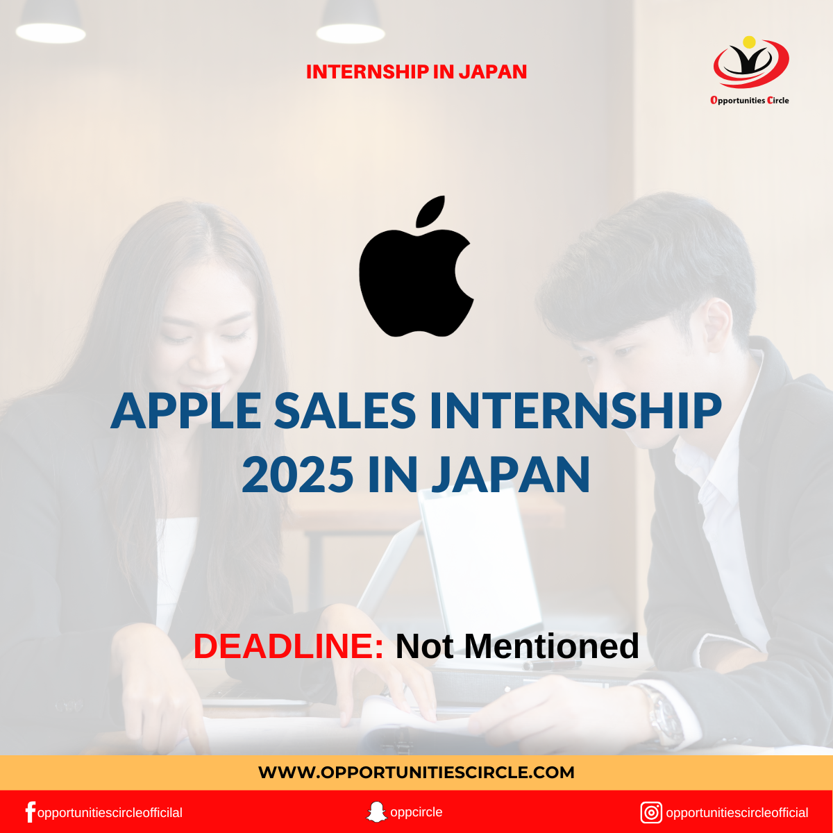 Apple Sales Internship 2025-26 in Japan - Opportunities Circle