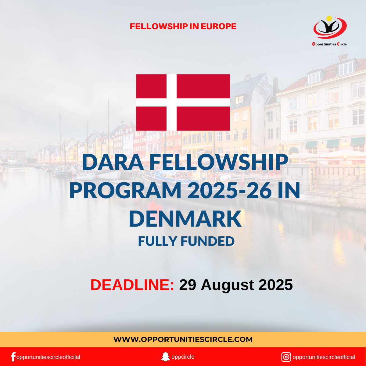 DARA Fellowship Program 2025-26 in Denmark | Fully Funded ...